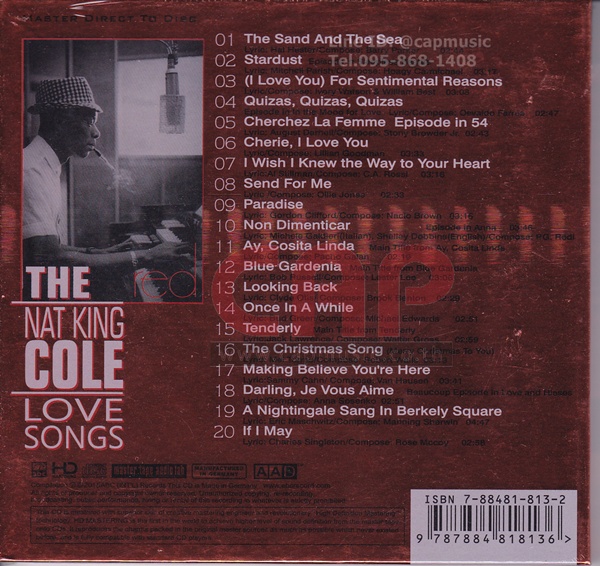 CD Nat King Cole | Love Songs Red (HD-Mastering/Master Direct to Disc ...