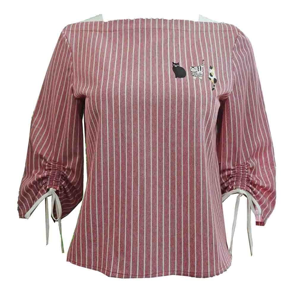 COTTON NORMAL PRINT BLOUSE CU9JRE - BTNC warehouse