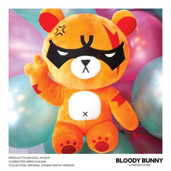 SERIOUS KUMA PLUSH DOLL 14" - BLOODY BUNNY STORE