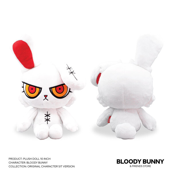 BLOODY BUNNY PLUSH DOLL 10 INCH - BLOODY BUNNY STORE