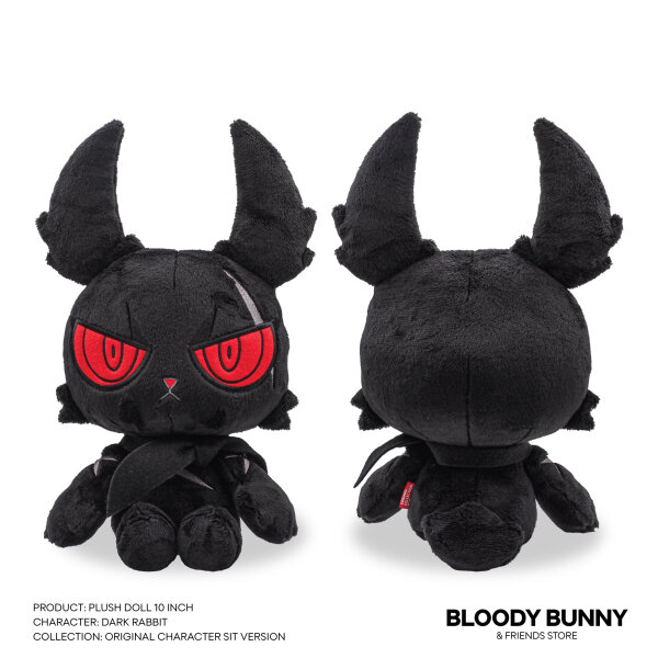 DARK RABBIT PLUSH DOLL 10 INCH - BLOODY BUNNY STORE