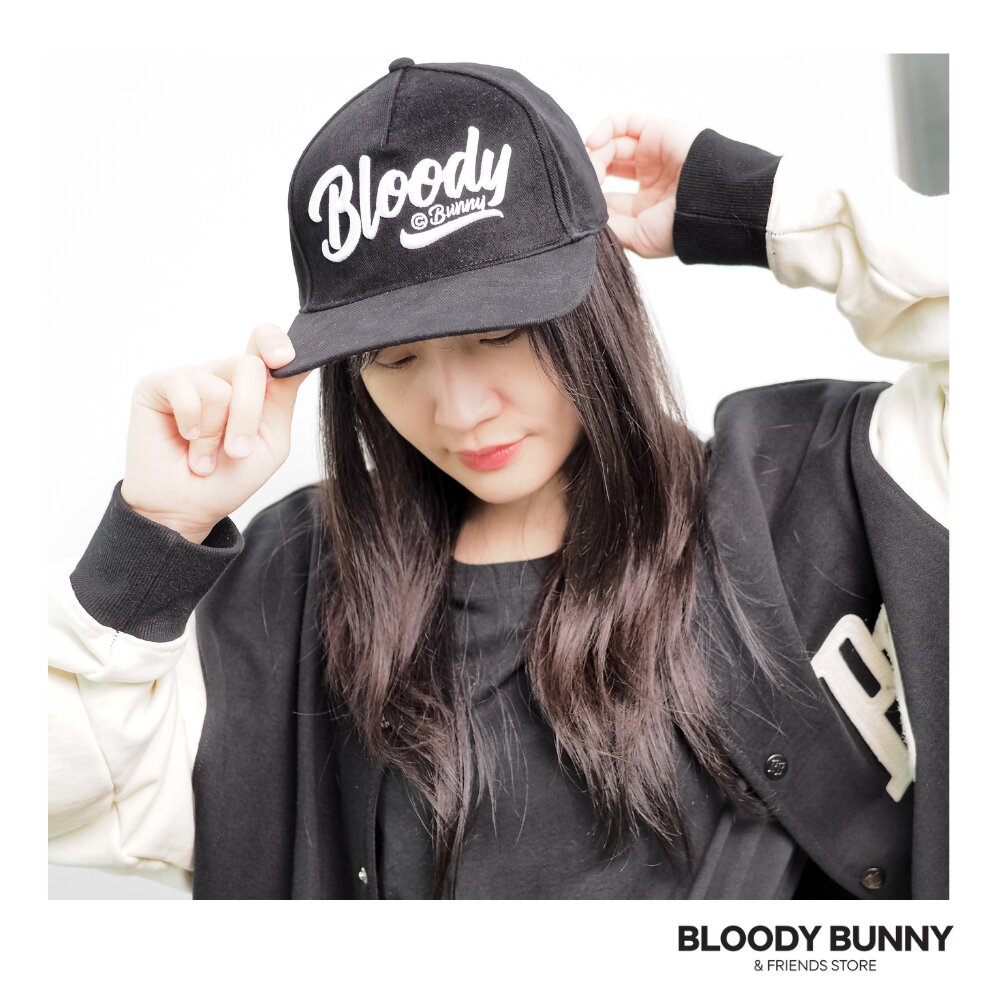 BLOODY BUNNY (GRAPHIC BOMB / BLACK) BASEBALL CAP - BLOODY BUNNY STORE