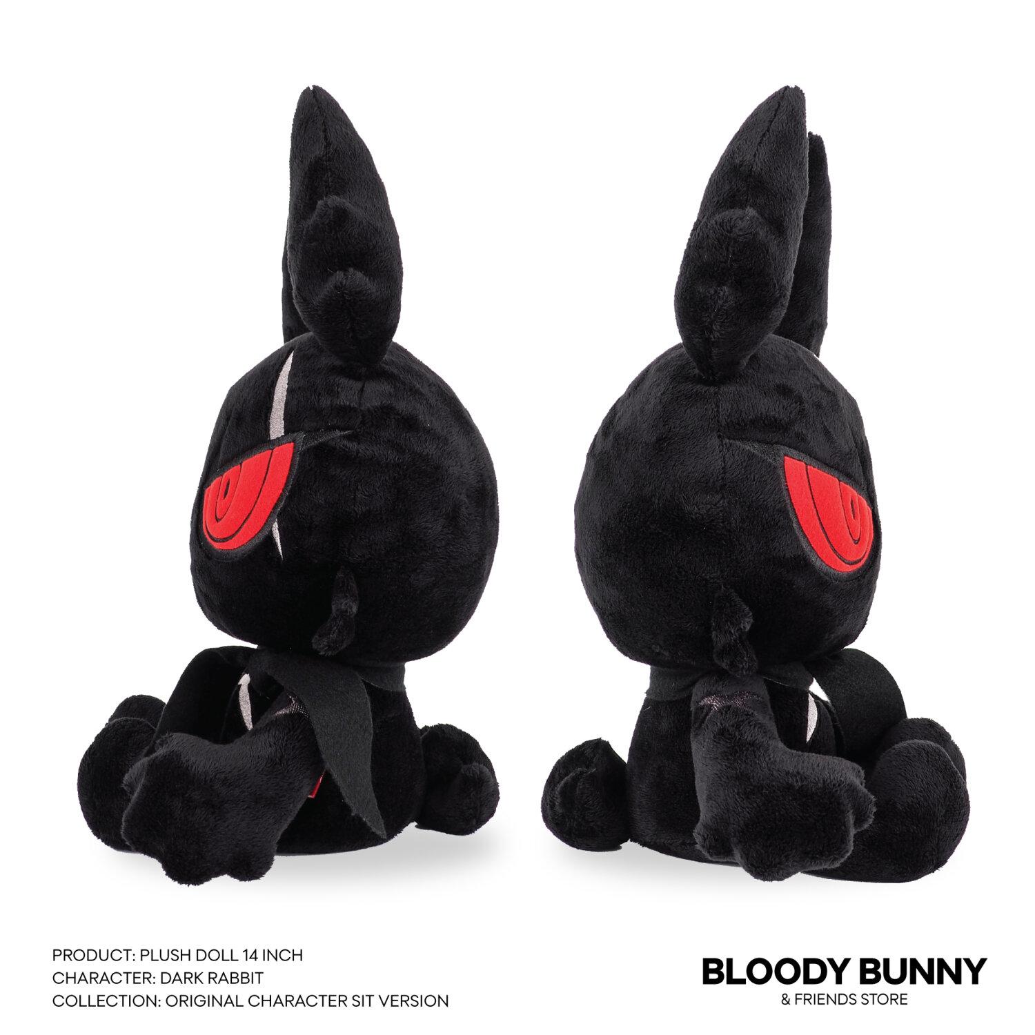 DARK RABBIT PLUSH DOLL 14" - BLOODY BUNNY STORE