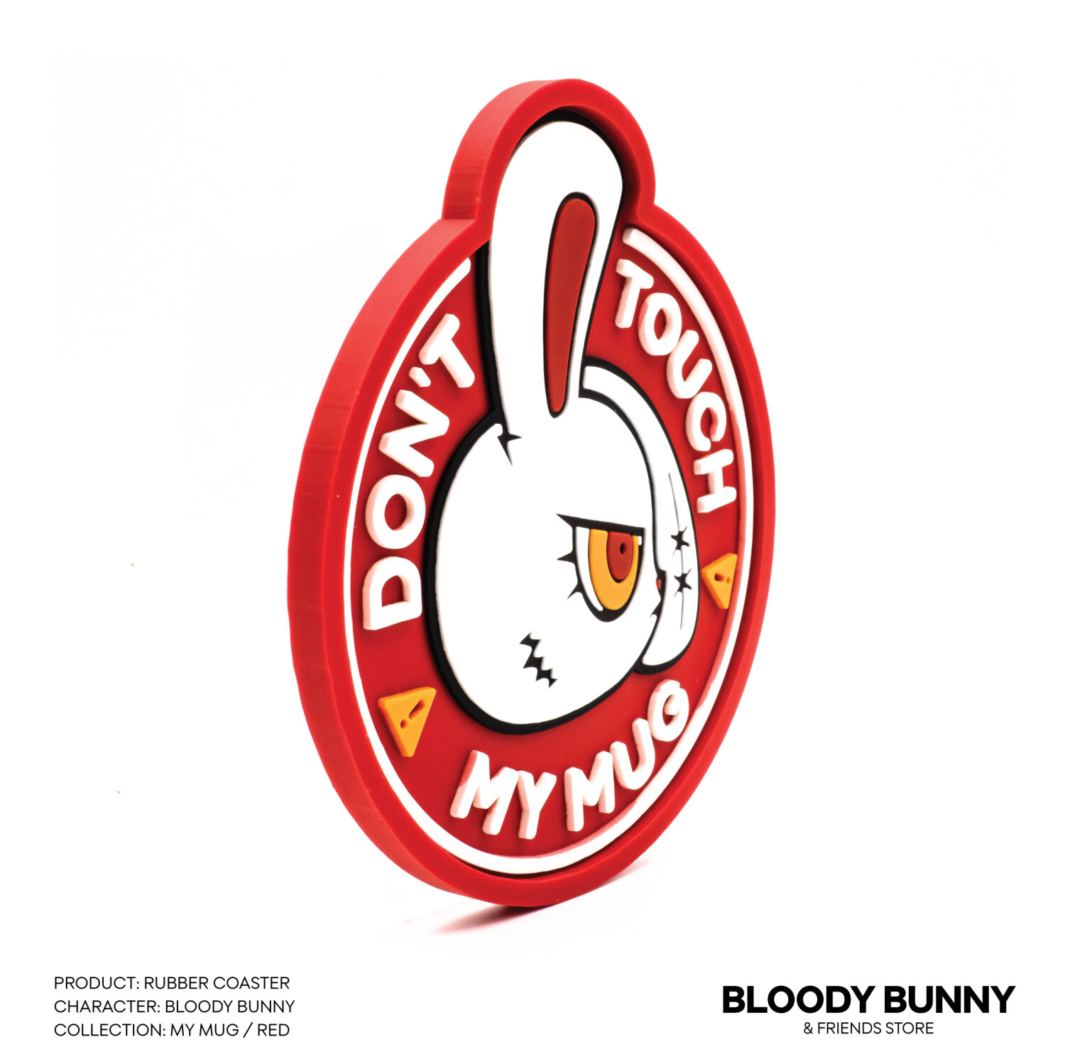 BLOODY BUNNY (MY MUG/RED) COASTER - BLOODY BUNNY STORE