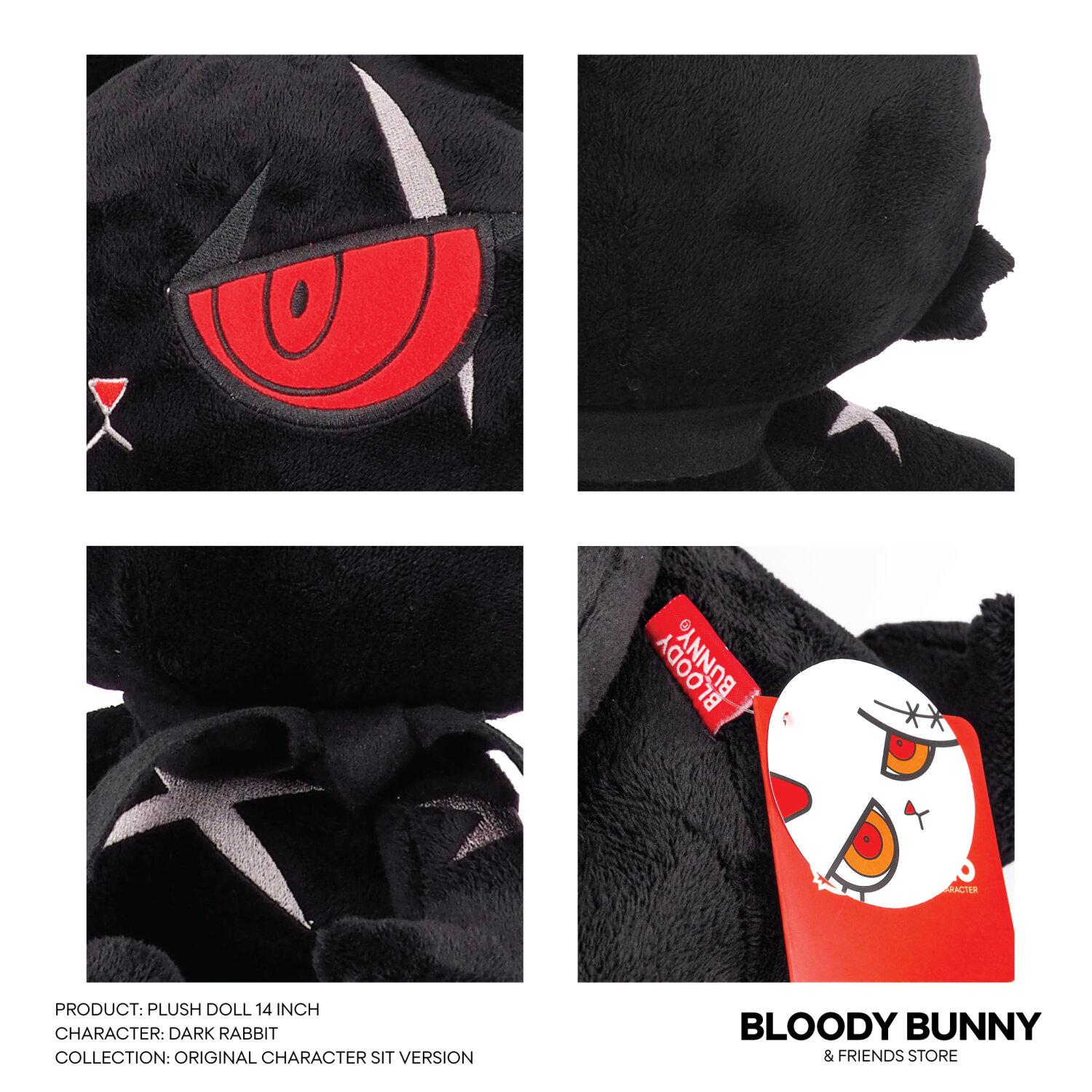 DARK RABBIT PLUSH DOLL 14" - BLOODY BUNNY STORE