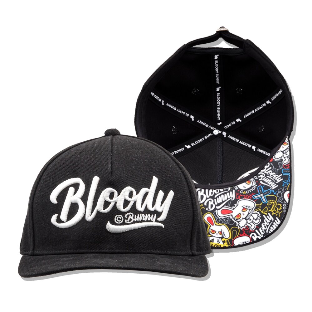 BLOODY BUNNY (GRAPHIC BOMB / BLACK) BASEBALL CAP - BLOODY BUNNY STORE