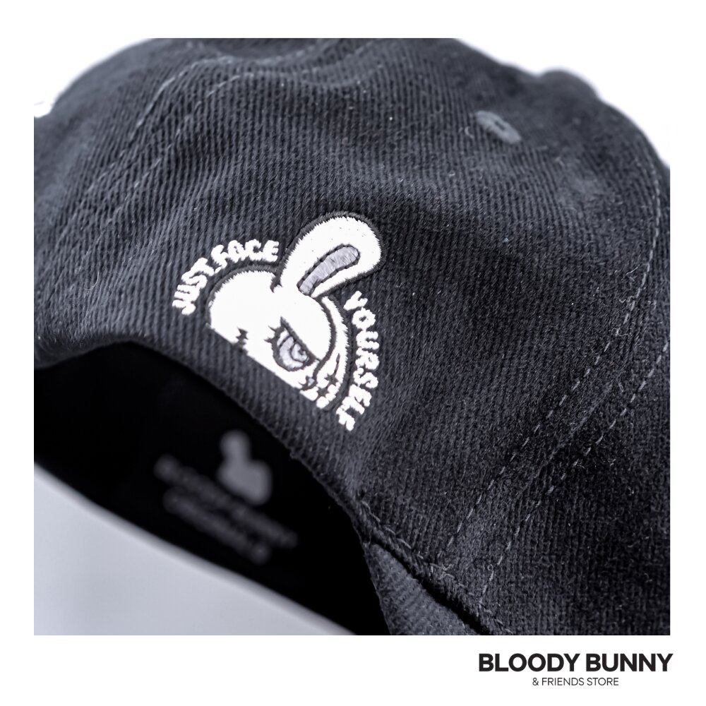 BLOODY BUNNY (CLASSIC BB / BLACK) CAP - BLOODY BUNNY STORE