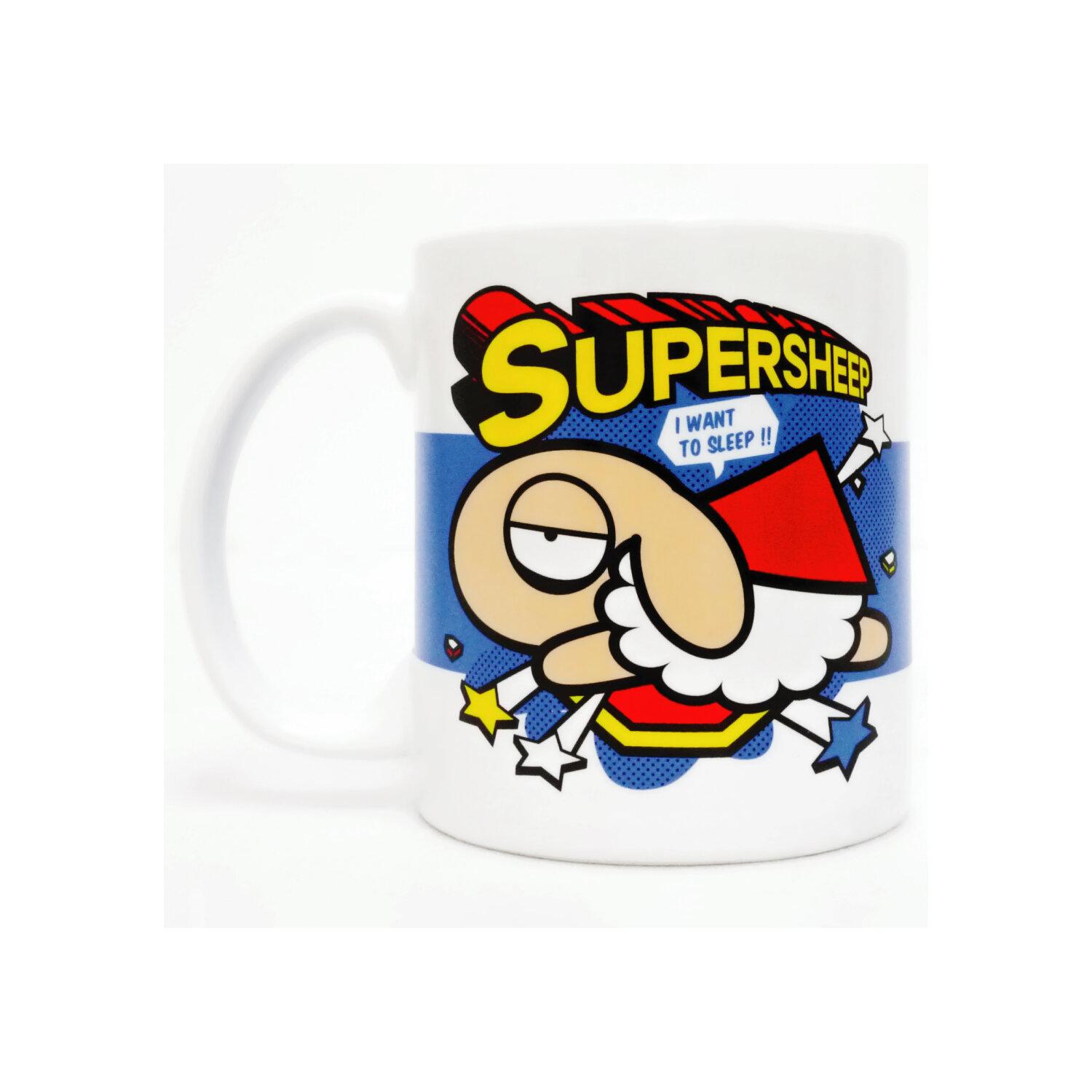 UNSLEEP SHEEP CERAMIC MUG (SUPERSHEEP) - BLOODY BUNNY STORE