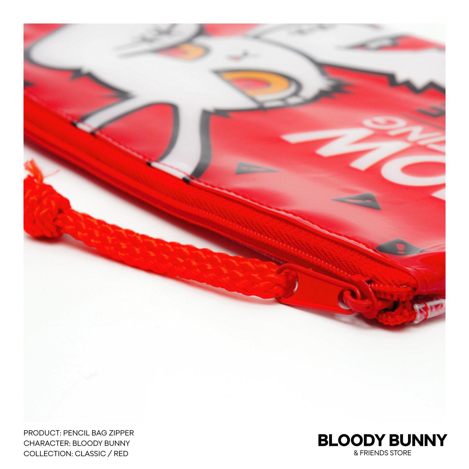 BLOODY BUNNY PENCIL PVC BAG (CLASSIC/RED) - BLOODY BUNNY STORE