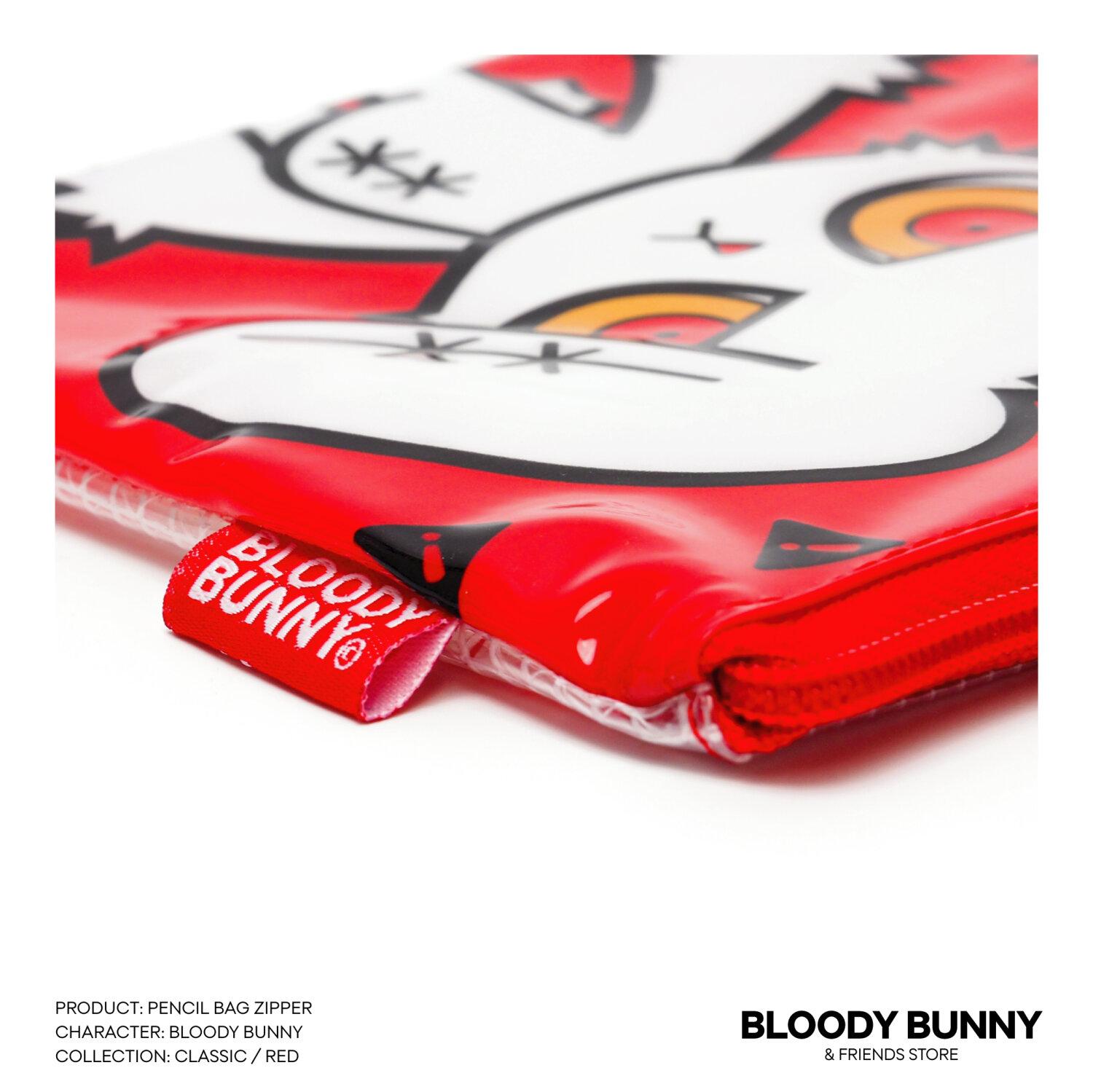 BLOODY BUNNY PENCIL PVC BAG (CLASSIC/RED) - BLOODY BUNNY STORE