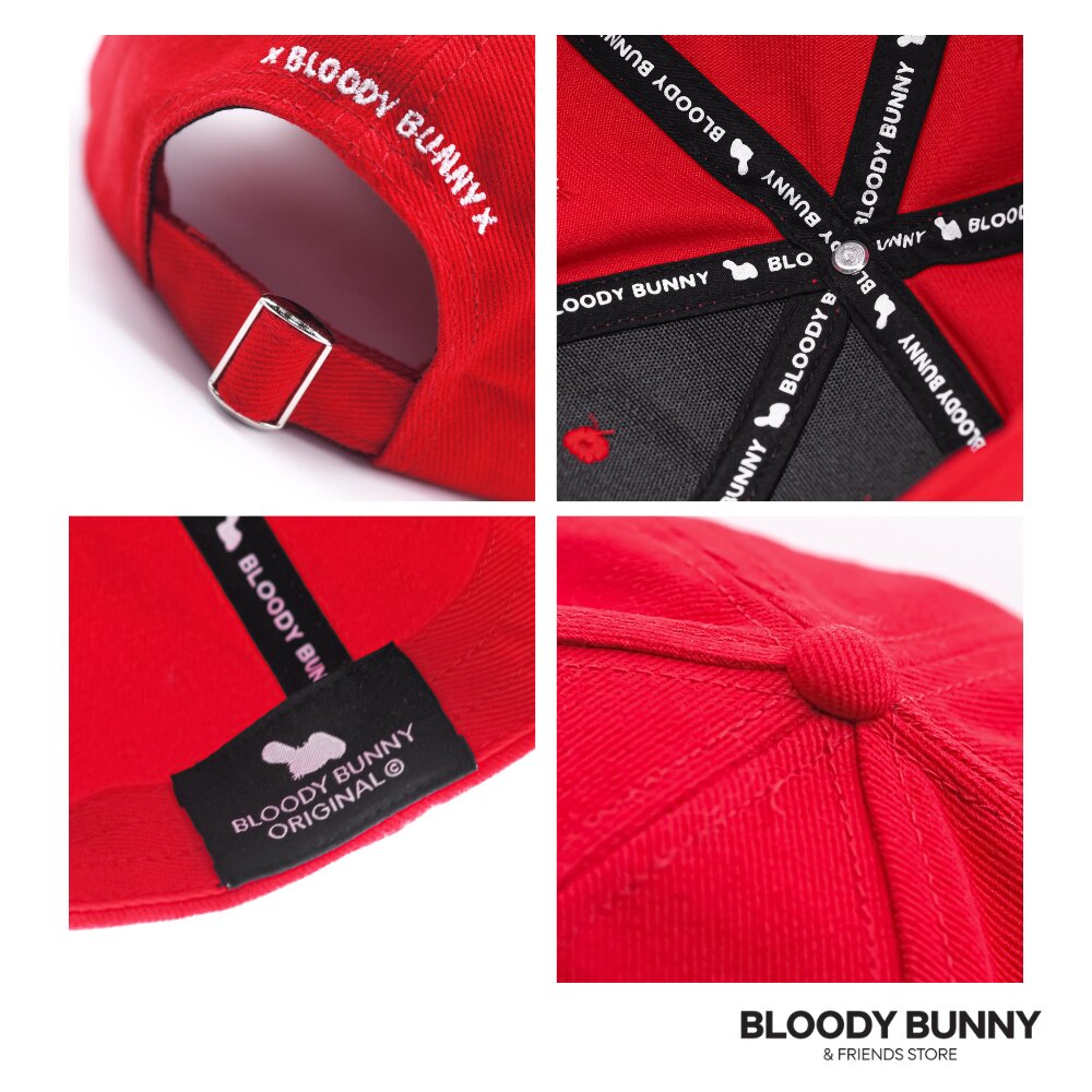 BLOODY BUNNY (CLASSIC BB / RED) CAP - BLOODY BUNNY STORE