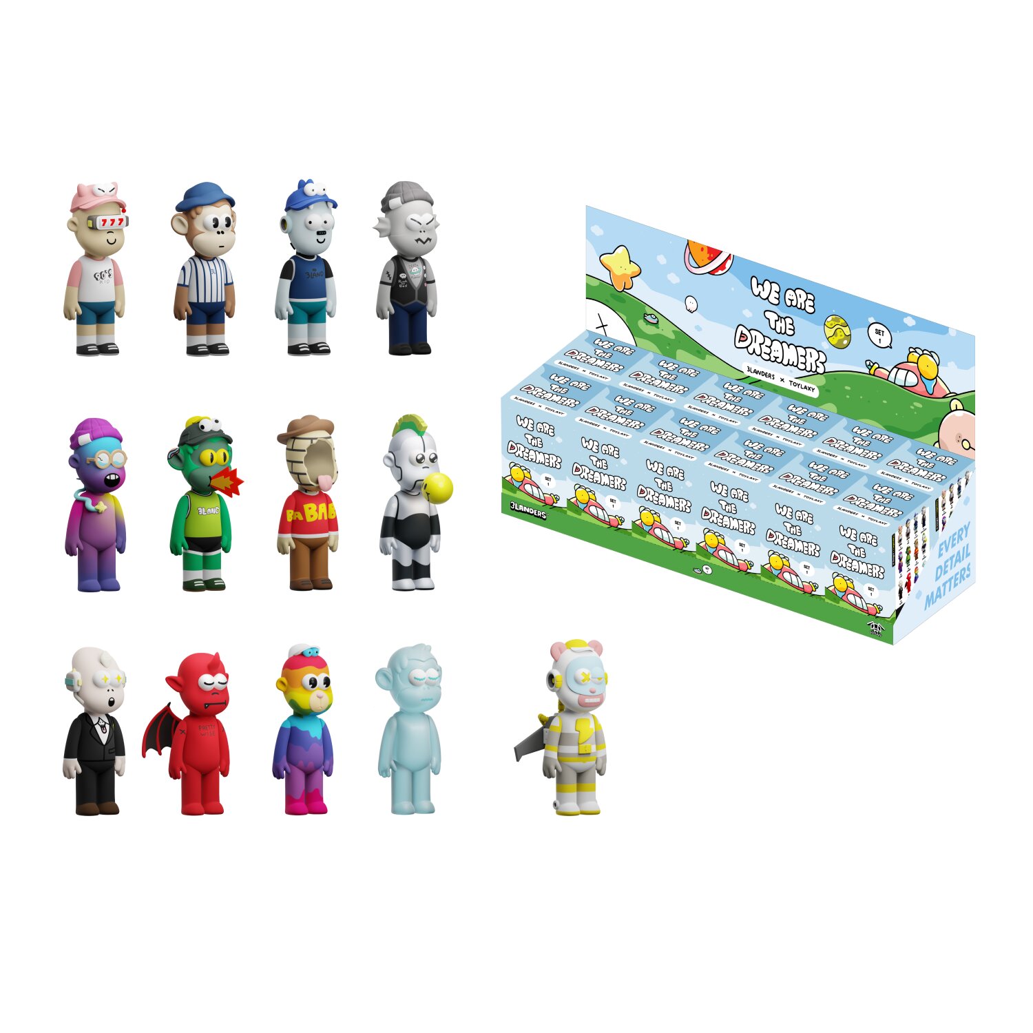 [พร้อมส่ง!!!] Whole Set Blind Box 3Landers X Toylaxy (กล่องสุ่มยกเซ็ต ...