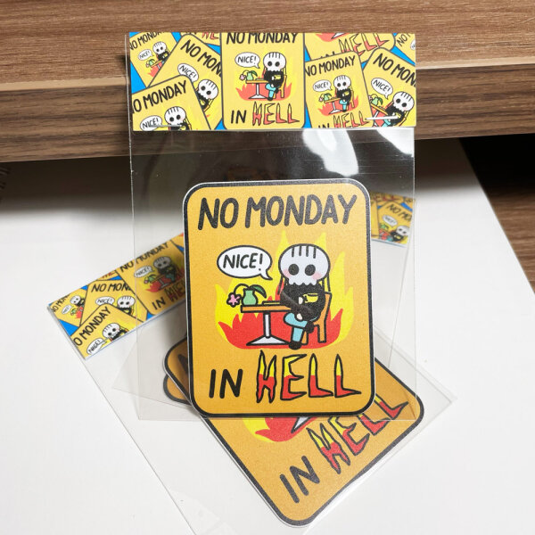 No Monday in Hell Sticker - SLO & Co.