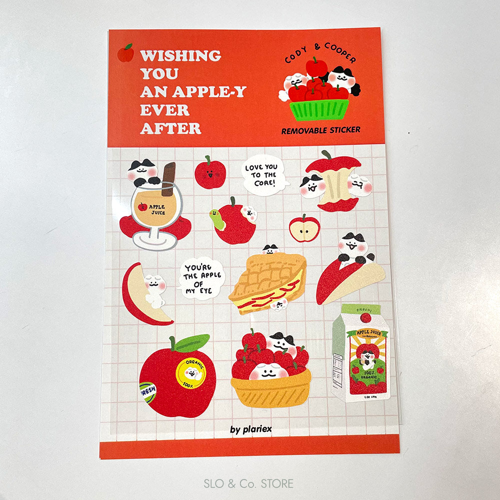 Wish You an Apple-y Ever After Sticker - SLO & Co.