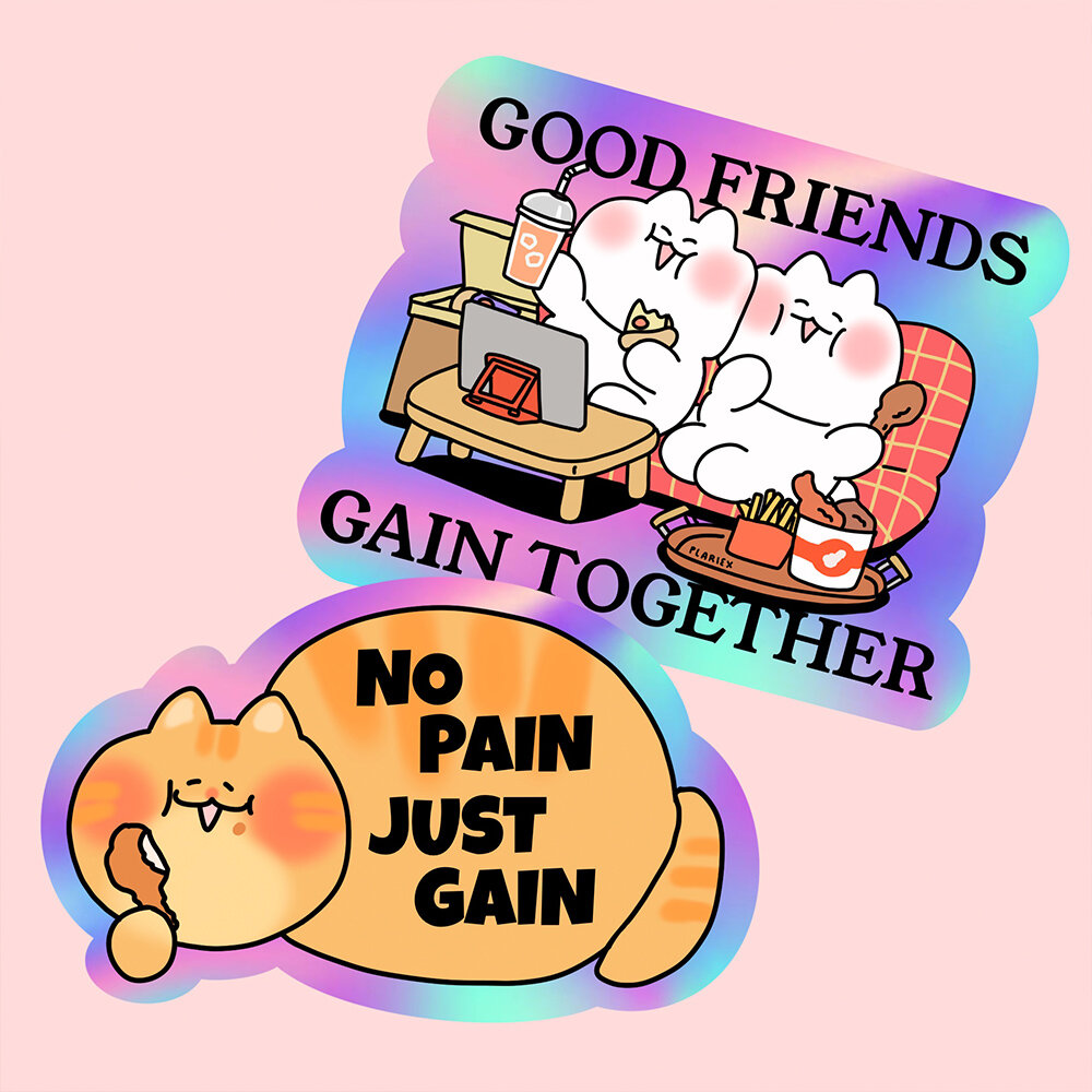 Only Gains Hologram Sticker - SLO & Co.