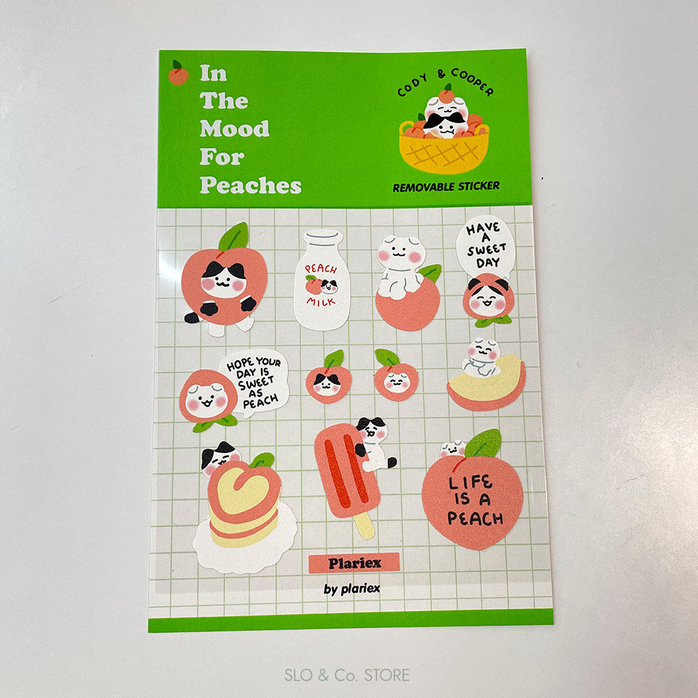 In Mood For Peaches Sticker - SLO & Co.