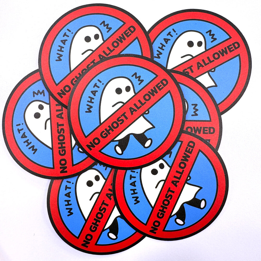 No Ghost Allowed Sticker - SLO & Co.