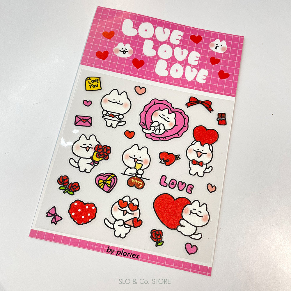 Love Love Love Sticker Set - SLO & Co.