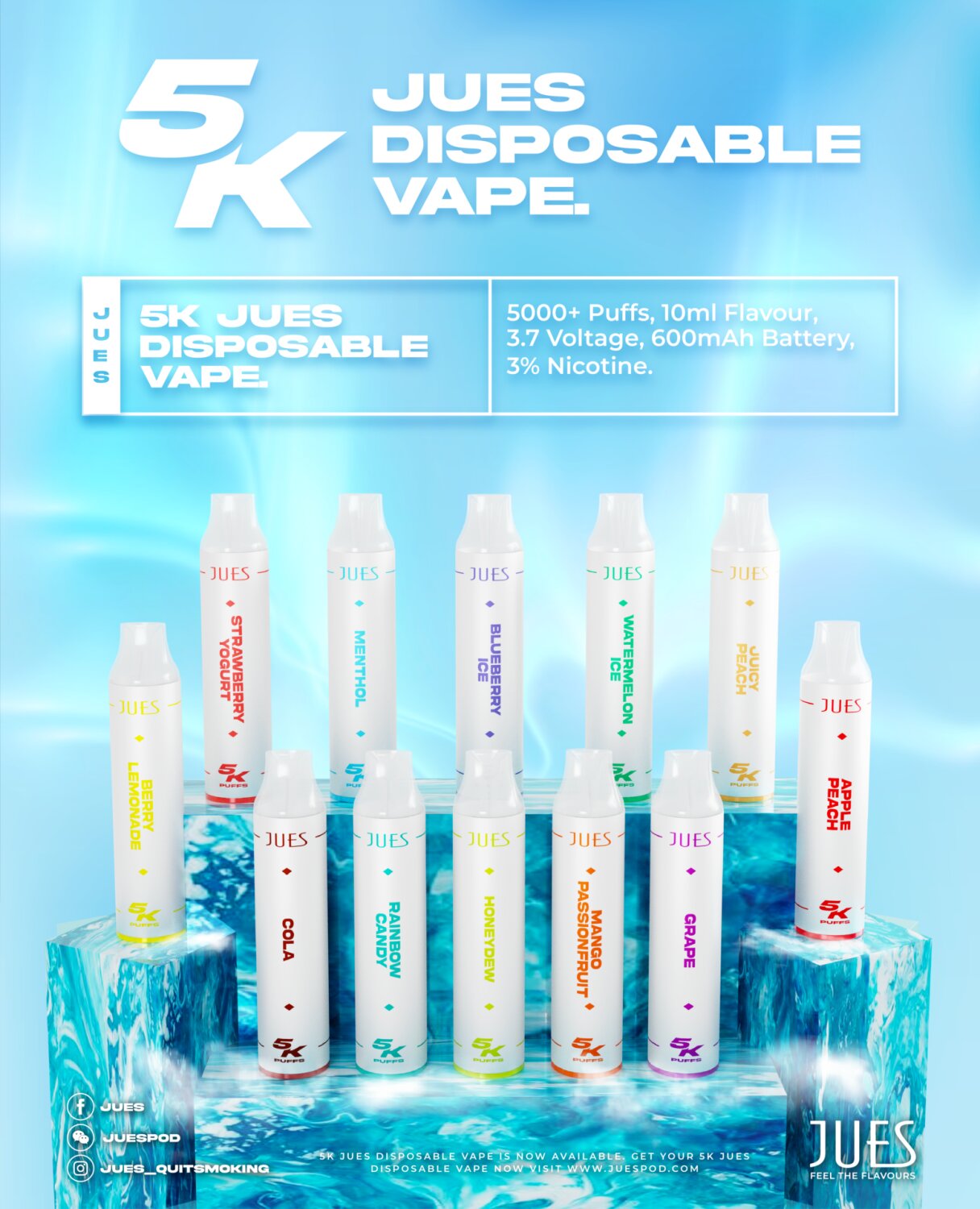 JUES 5K Disposable Pod 5000 Puffs Thaivapes JUES 5K Disposable Pod 5000 Puffs Thaivapes