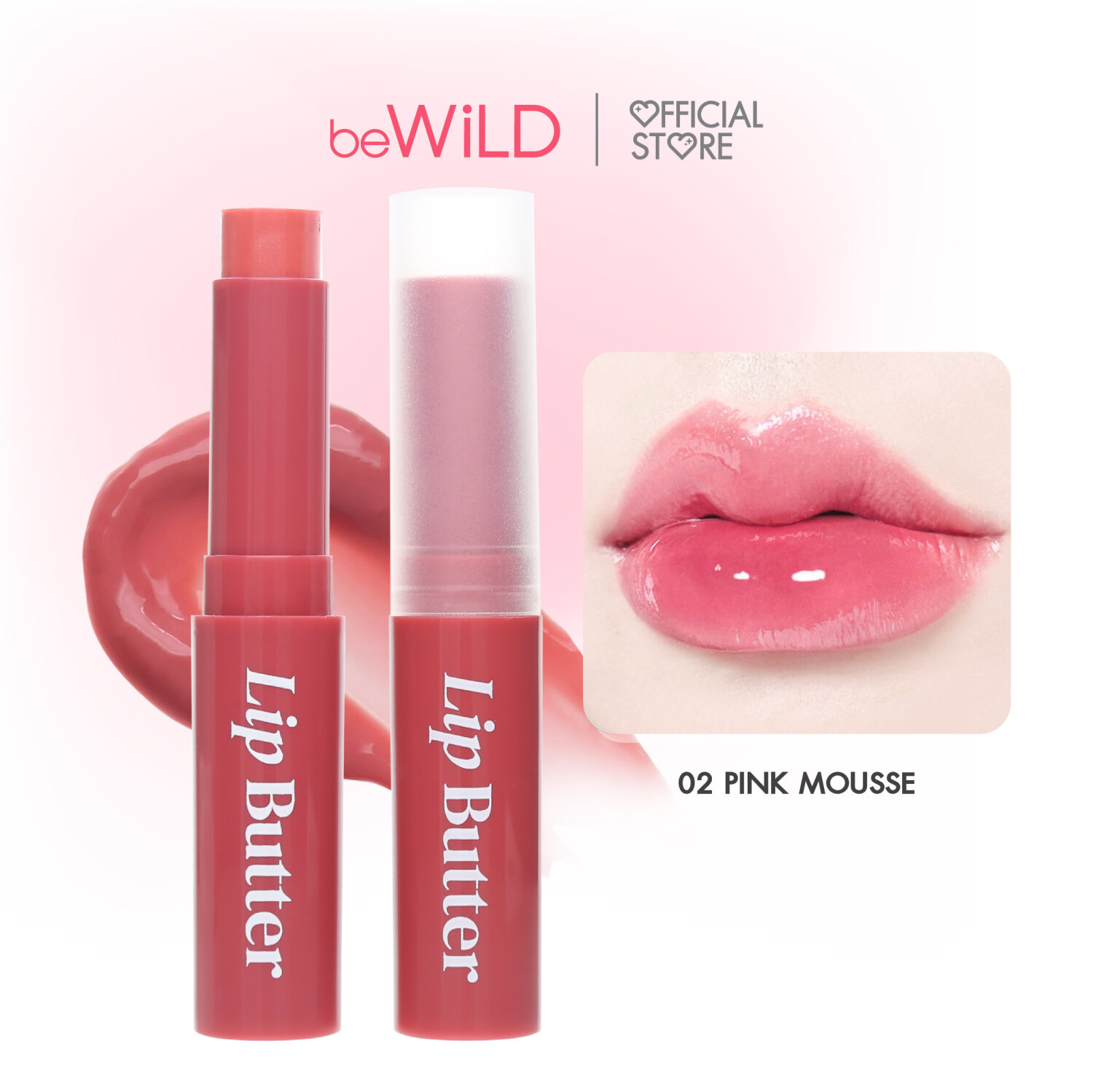 beWiLD Lip Butter ลิปบาล์มบำรุงริมฝีปาก ให้สีระเรื่อดูเป็นธรรมชาติ ...