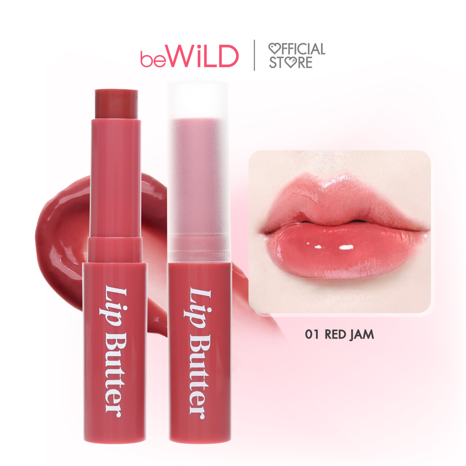 beWiLD Lip Butter ลิปบาล์มบำรุงริมฝีปาก ให้สีระเรื่อดูเป็นธรรมชาติ ...
