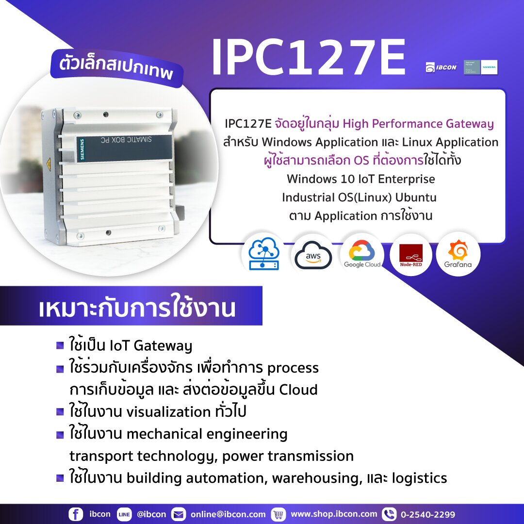 คอมพิวเตอร์อุตสาหกรรม 4 รุ่นจาก SIEMENS - IBCON