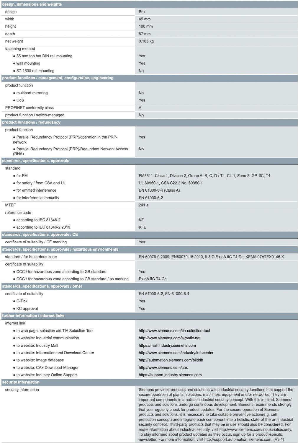 SCALANCE XB005 (6GK5005-0BA00-1AB2) - IBCON