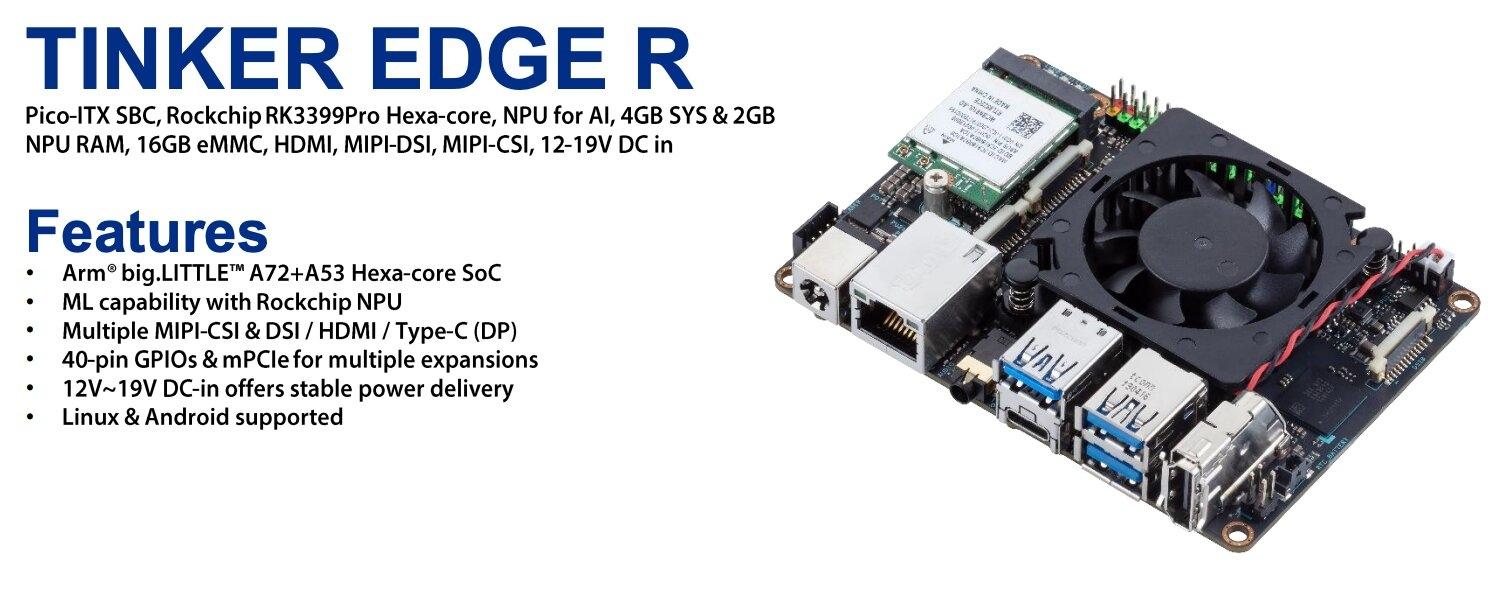 ASUS IoT TINKER Edge R (SBC : AI) - IBCON