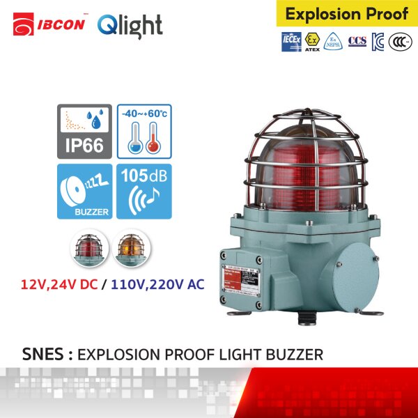 [SNES] Ø130mm Explosion Proof Bulb Revolving Warning Light with Siren ...