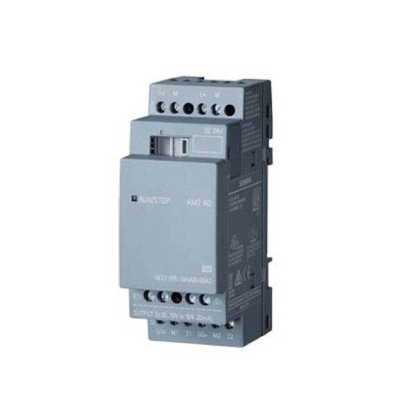 LOGO! AM2 AQ expansion module, 12/24VDC, 2AO (6ED1055-1MM00-0BA2) - IBCON