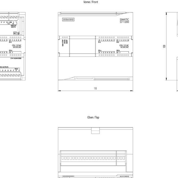 SIMATIC S7-1200 CPU 1214C DC/DC/DC (6ES7214-1AG40-0XB0) - IBCON