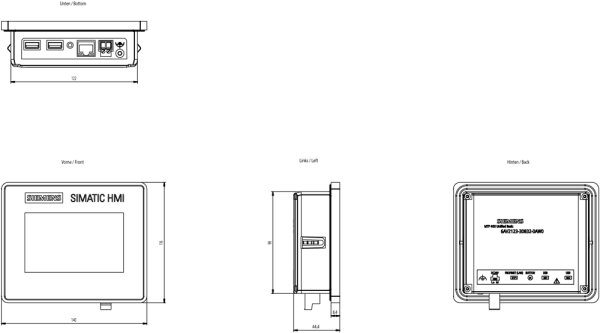 SIMATIC HMI MTP400 - Unified Basic Panel (6AV2123-3DB32-0AW0) - IBCON