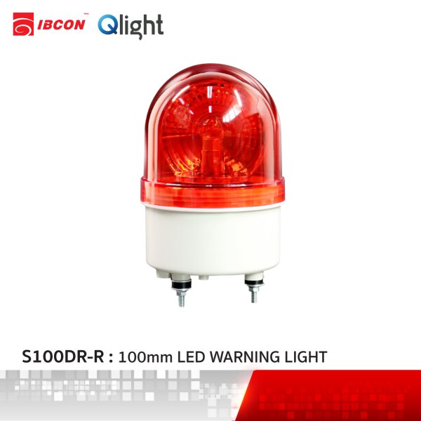 [S100DR] Ø100mm LED Revolving Warning Light - IBCON