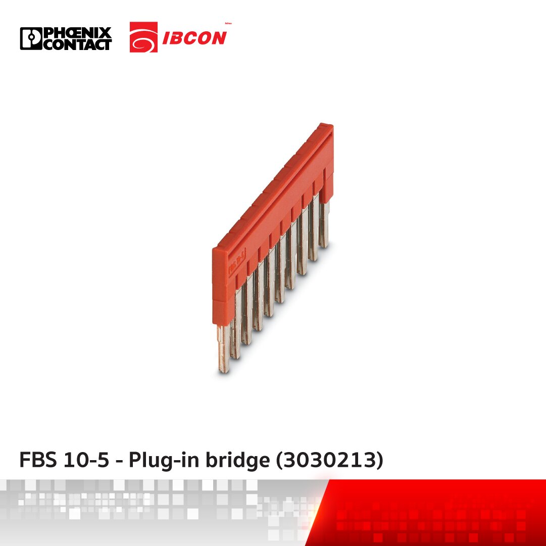 FBS 10-5 , Plug-in bridge [for PT, PTTN 2,5]: 3030213 - IBCON