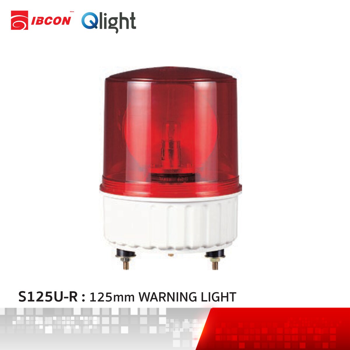 [S125U] Ø125mm Bulb Revolving Warning Light - IBCON