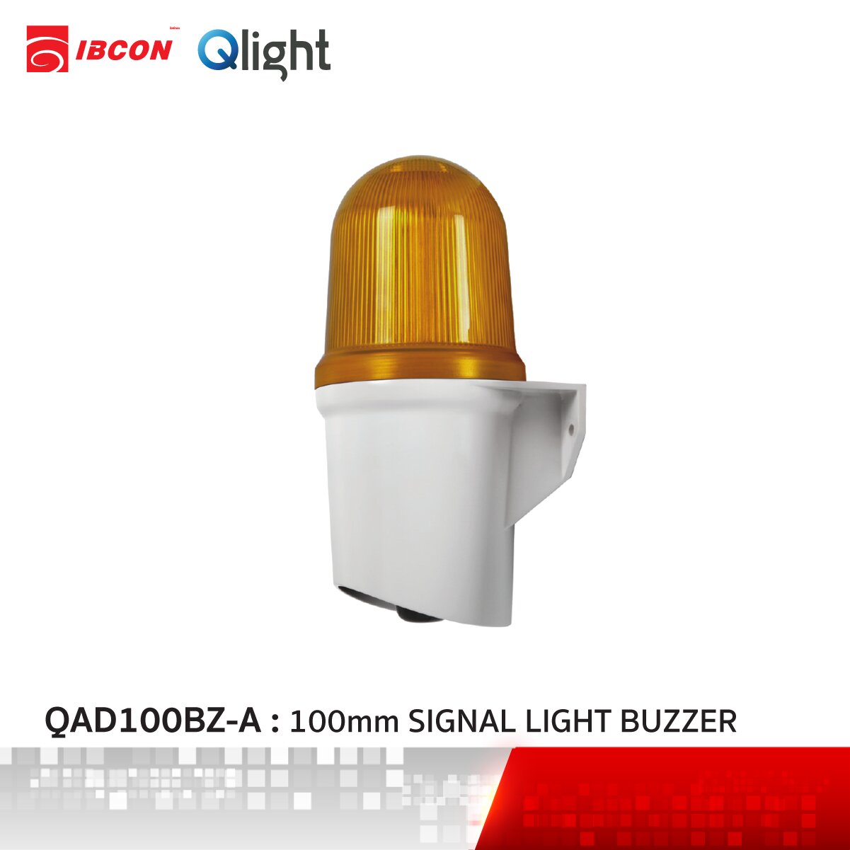 [ QAD100BZ ] Wall Mount Type LED Steady/Flash & Strong Buzzer - IBCON