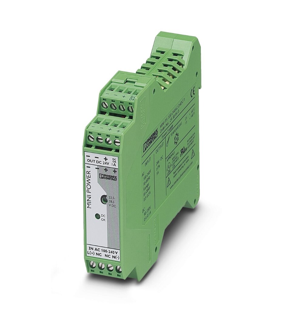 Phoenix Contact : Power supply 24V 1A (2938840) - IBCON