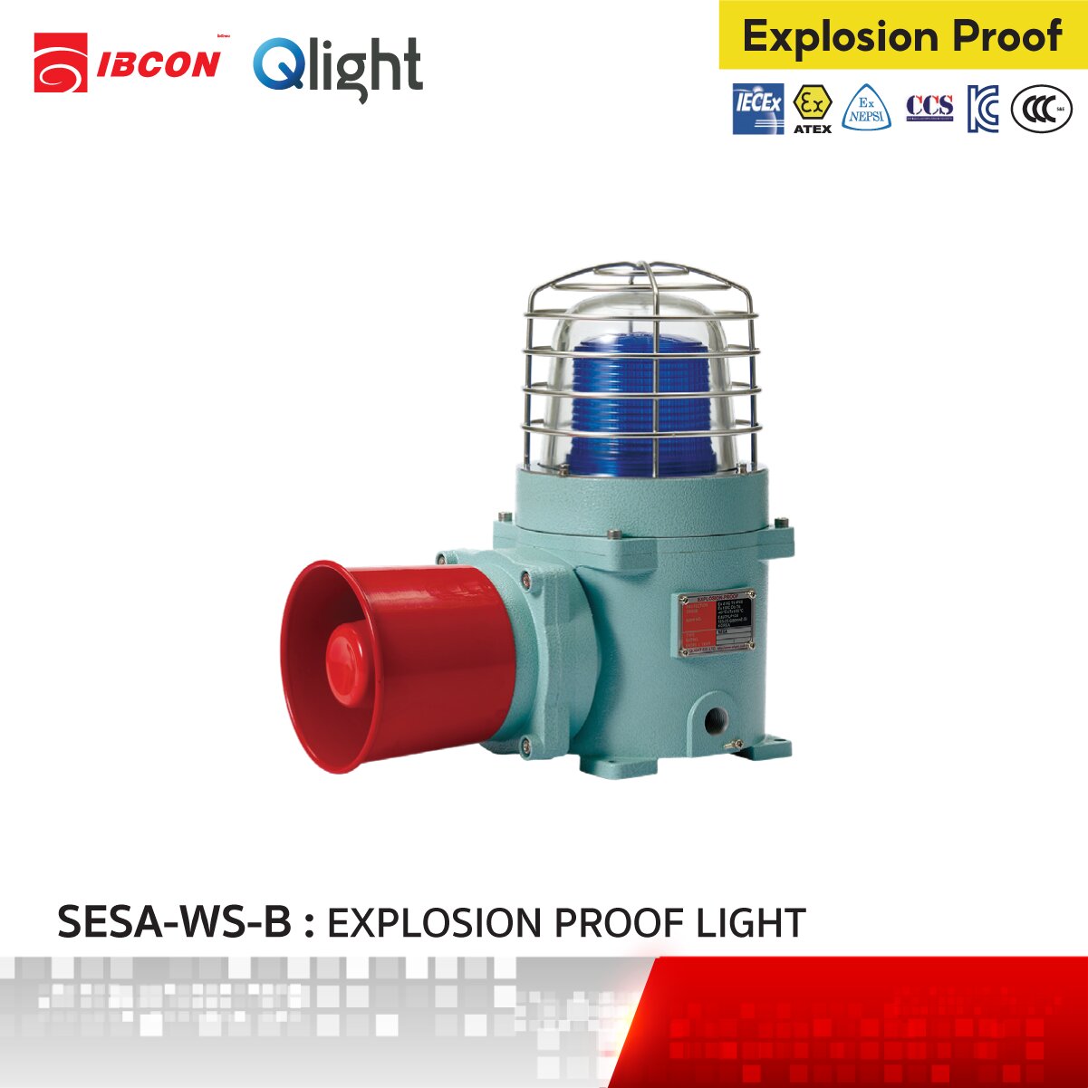 [SESA-WS] Ø167mm Explosion Proof Bulb Revolving Signal Beacon/Warning ...