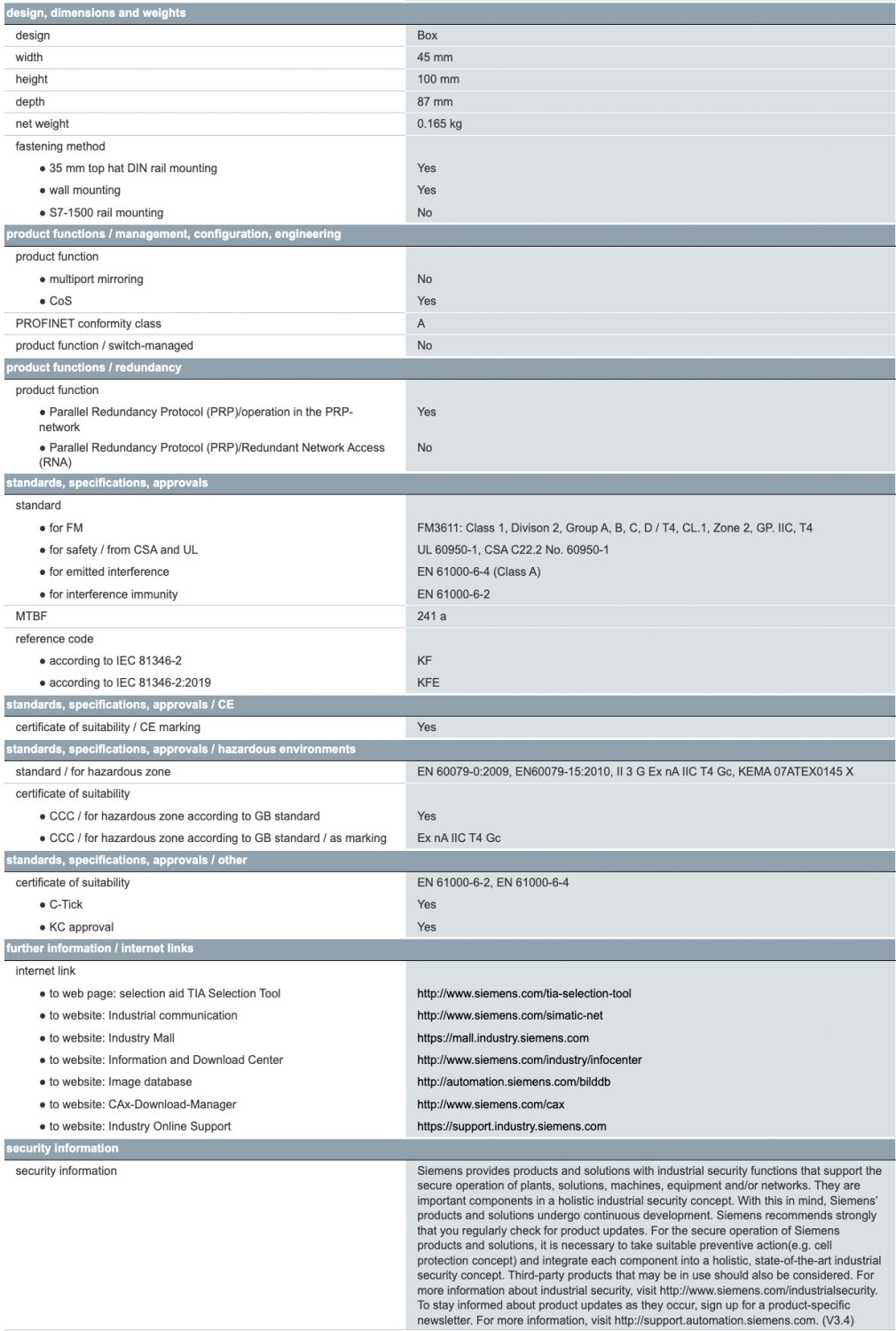 SCALANCE XB005 (6GK5005-0BA00-1AB2) - IBCON