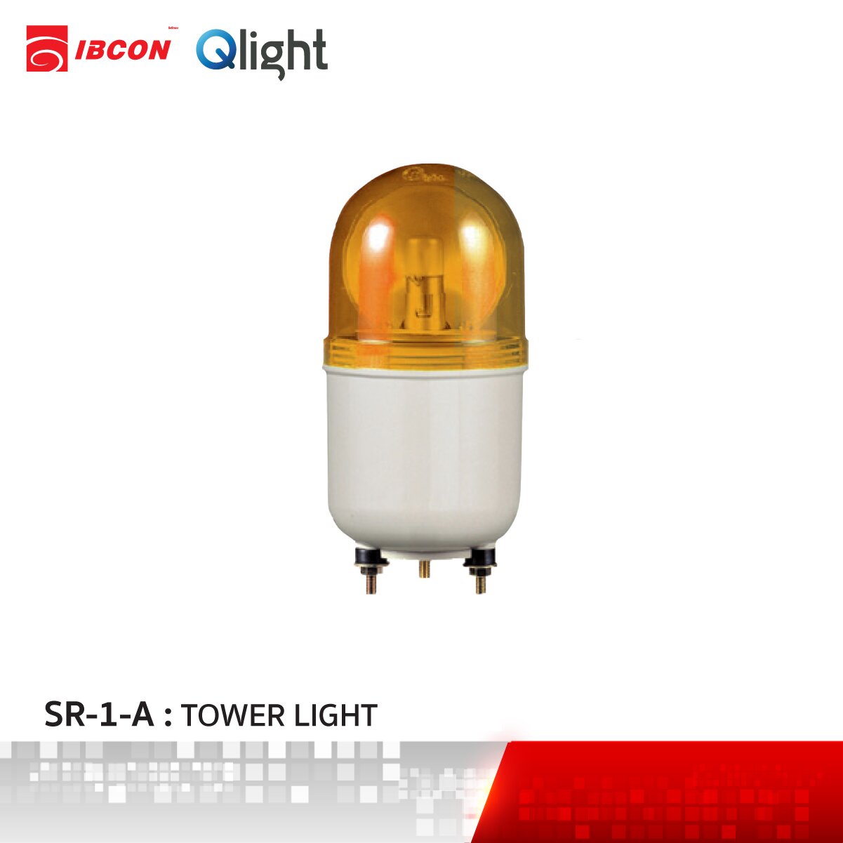 [ SR ] Ø83mm Bulb Revolving Tower Warning Lights - IBCON