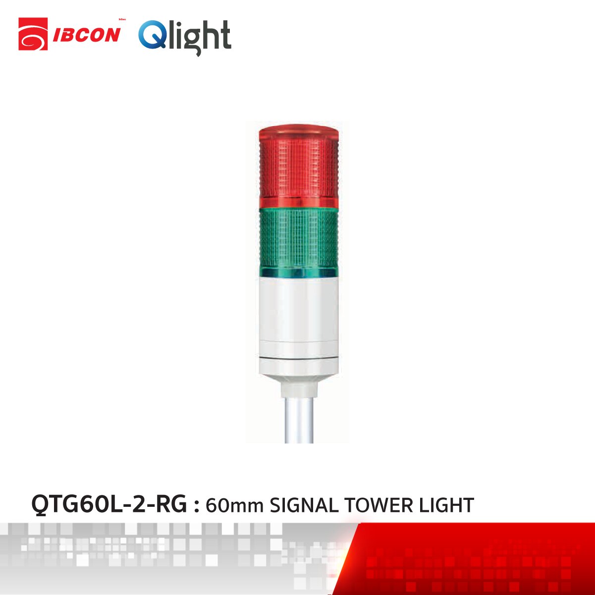 [QTG60L] Ø60mm Pole Mount Type LED Steady Tower Lights - IBCON