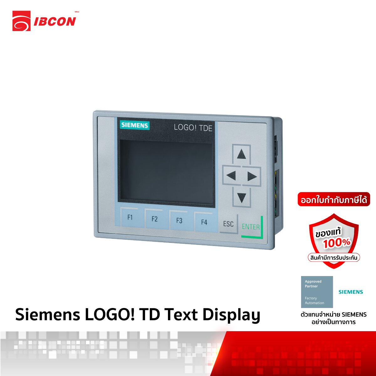 Siemens LOGO! TD Text Display (6ED1055-4MH08-0BA1) - IBCON