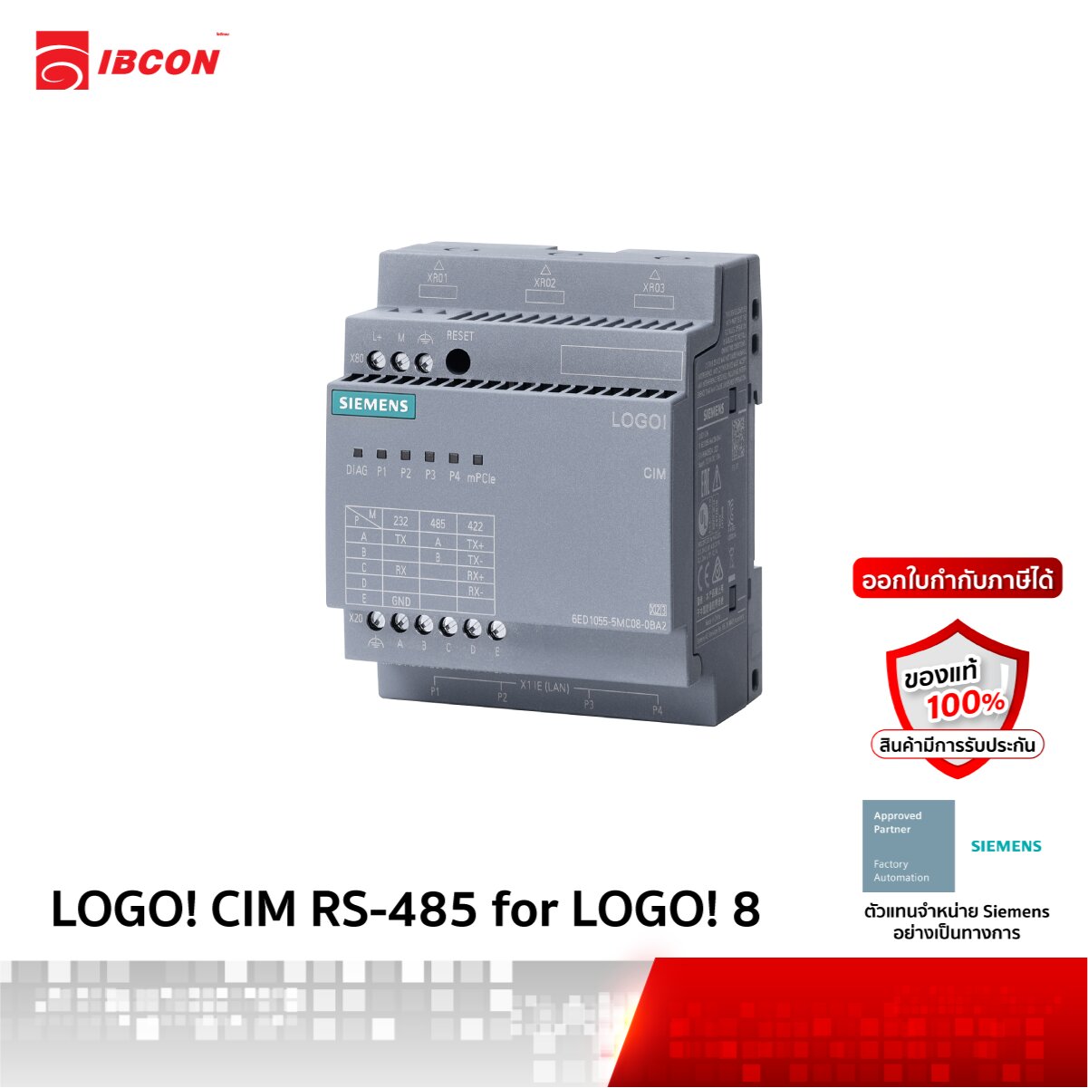 LOGO! CIM RS-485 for LOGO! 8 (6ED1055-5MC08-0BA2) - IBCON