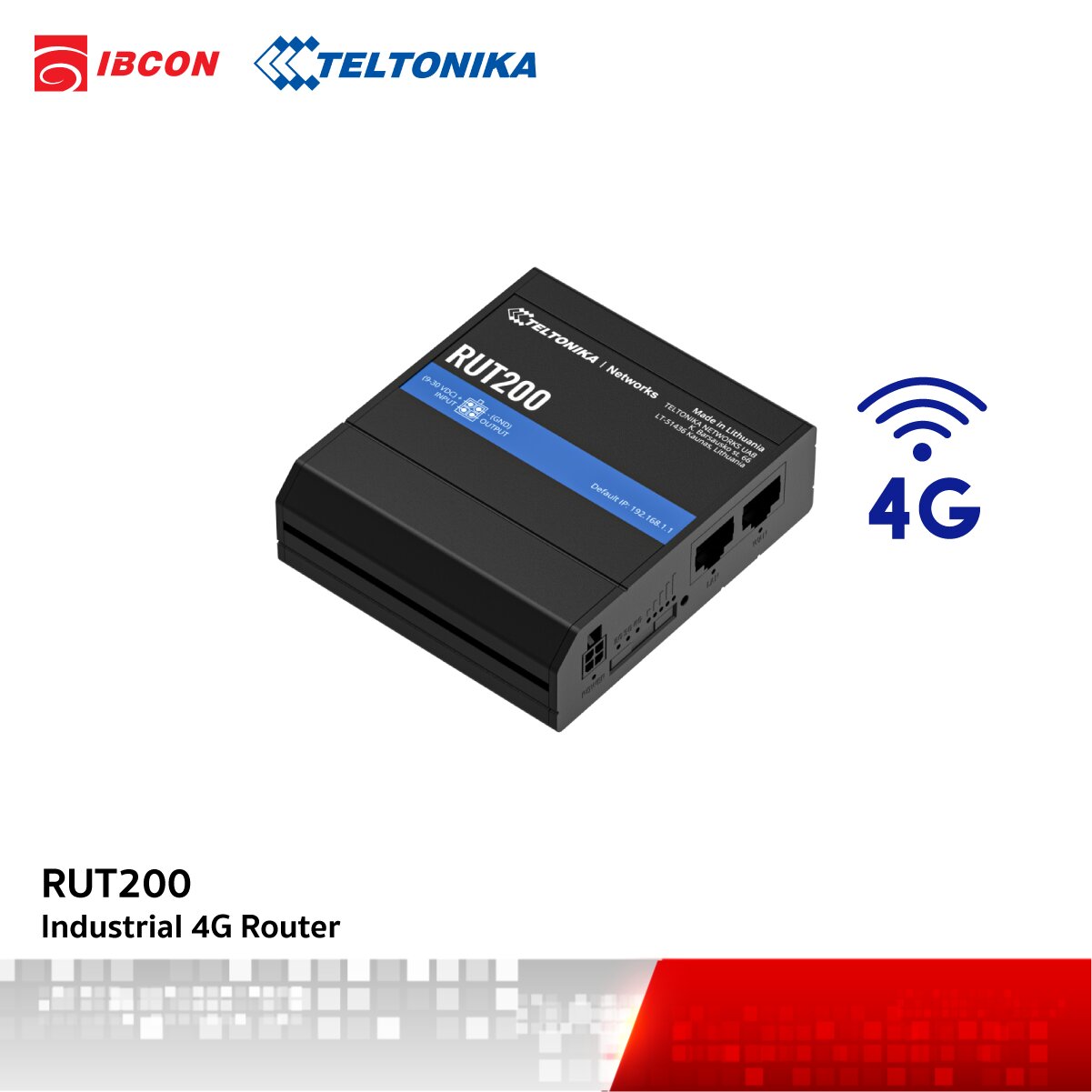 RUT200 : Industrial 4G Router - IBCON