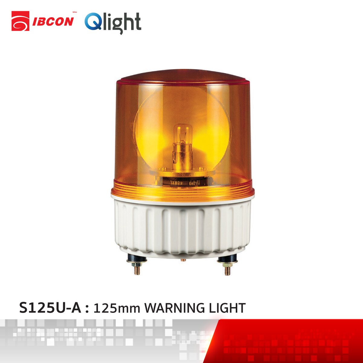 [S125U] Ø125mm Bulb Revolving Warning Light - IBCON