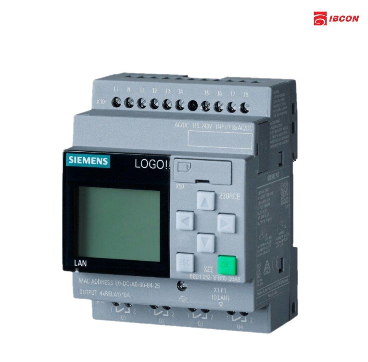 Mini PLC : LOGO! 230RCE V8.3 8DI 4RO Modbus/TCP - IBCON