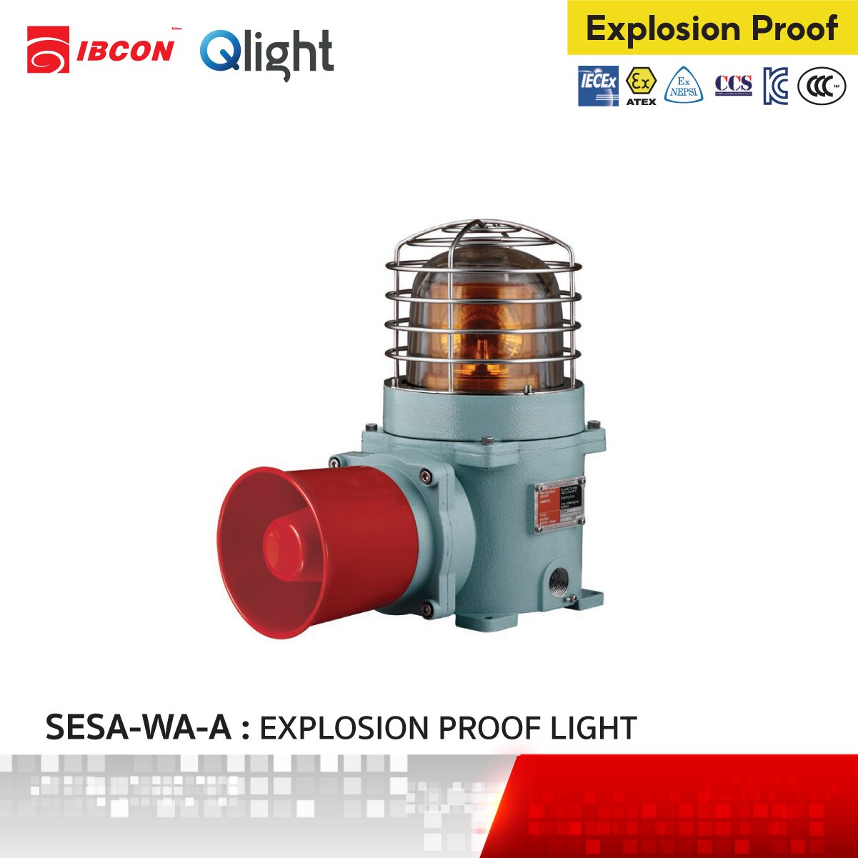[SESA-WA] Ø167mm Explosion Proof Bulb Revolving Signal Beacon/Alarms ...