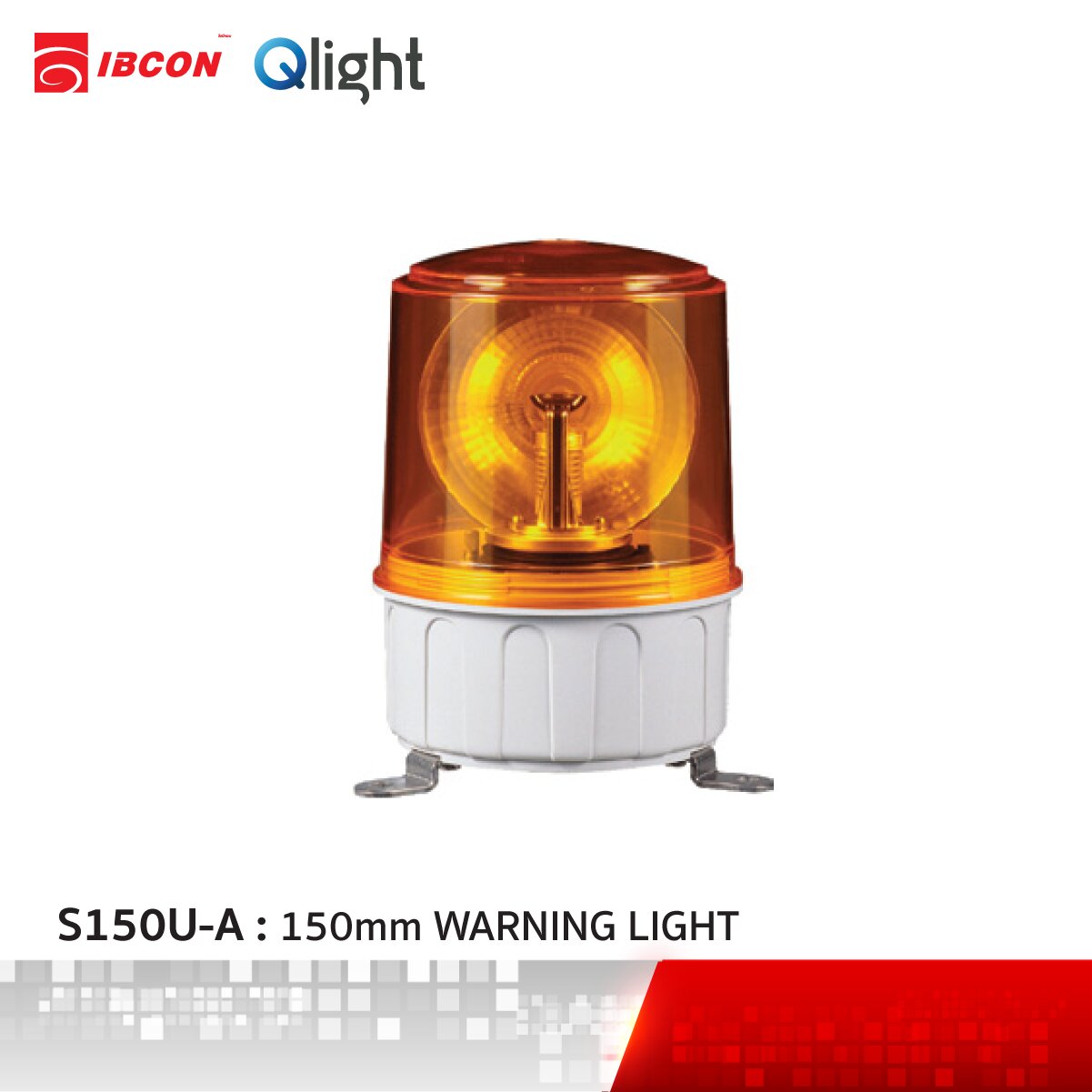 [ S150U ] Ø150mm Bulb Revolving Warning Light - IBCON