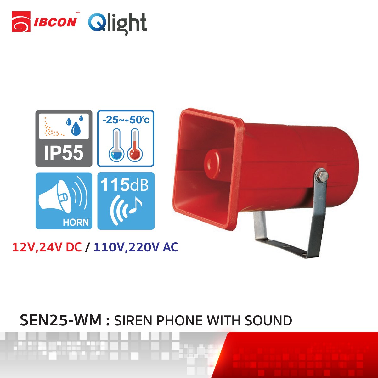 [SEN25] General Electric Horn Max.115dB - IBCON