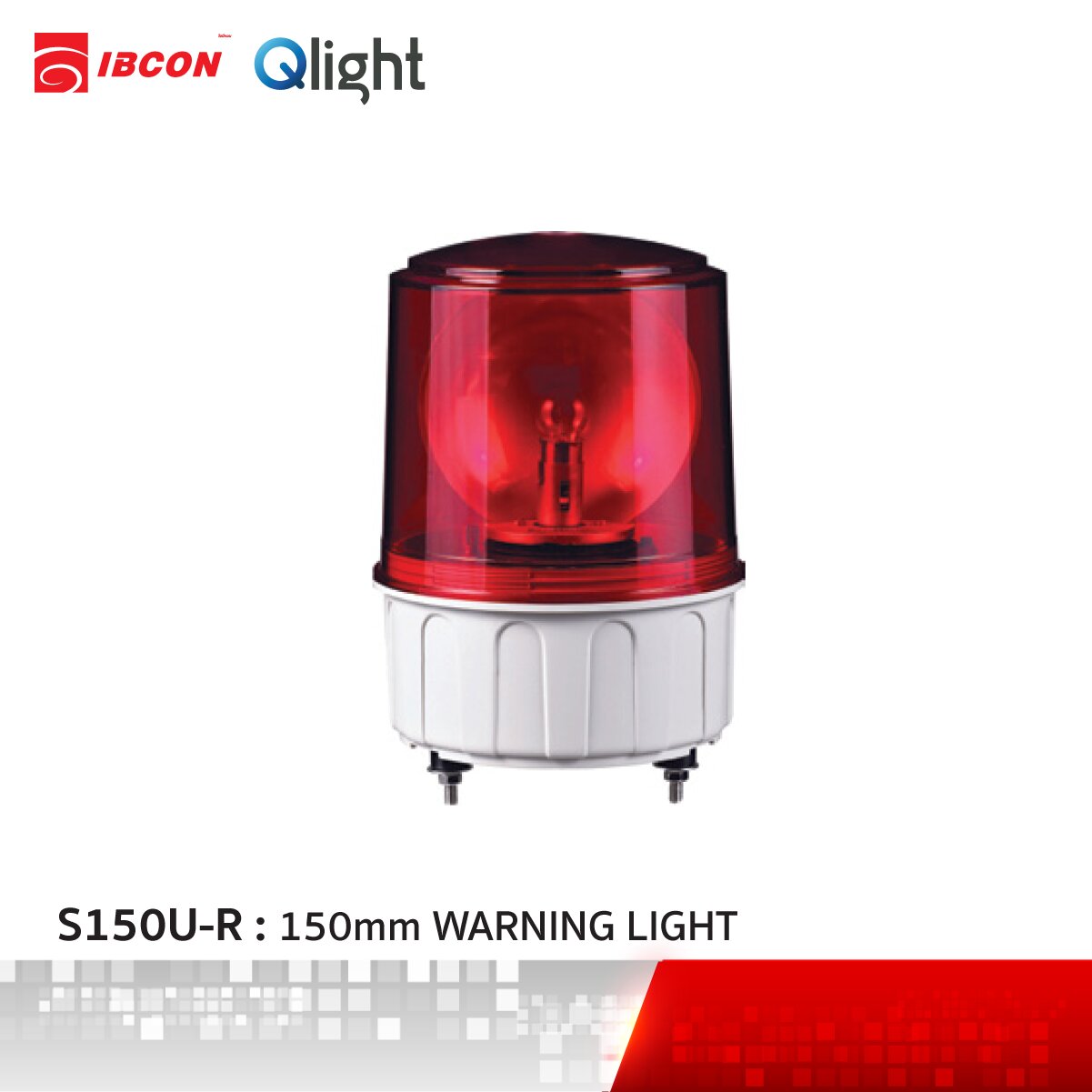 [ S150U ] Ø150mm Bulb Revolving Warning Light - IBCON
